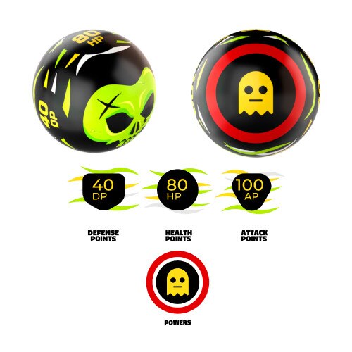 Freak Marbles Set of 6 Marbles & Skins in totem box