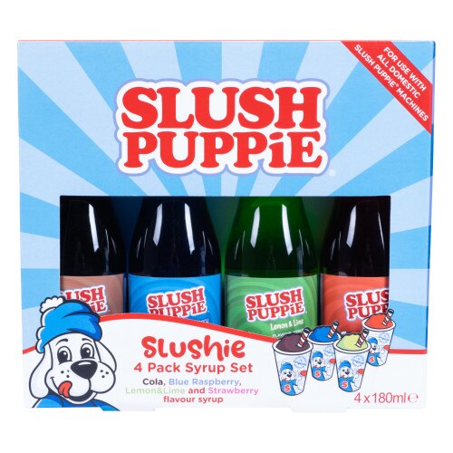 Slush Puppie Syrup - Original 4x180ml Syrup Set - Blue Raspberry ...
